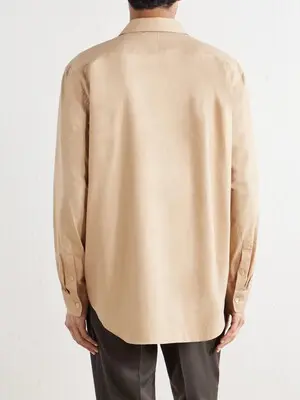 Auralee Finx Cotton-poplin Shirt