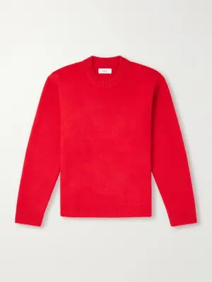 Mr P. Brushed Cashmere Sweater - Red