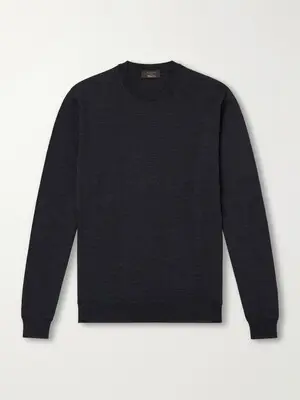 SLOWEAR Zanone Slim-fit Flexwool Sweater - Gray