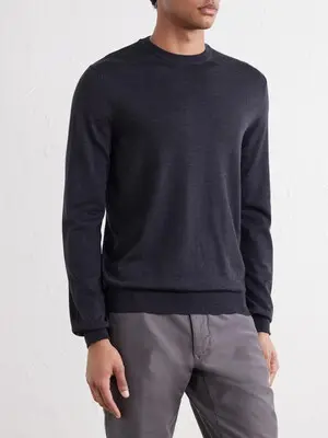SLOWEAR Fine Knit Sweater - Gray