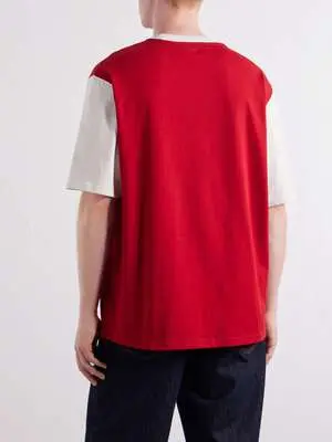 AMI Paris Logo-appliquéd Cotton-jersey T-shirt