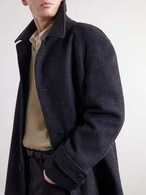 Herno Wool-blend Twill Coat
