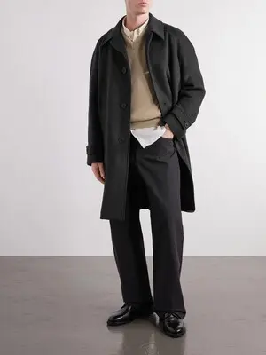 Herno Wool-blend Twill Coat