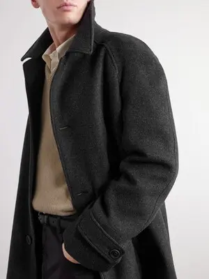 Herno Wool-blend Twill Coat