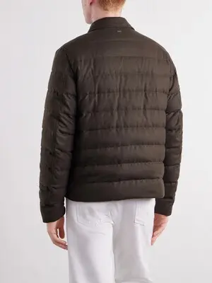 Herno Quilted Flannel Down Jacket