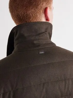 Herno Quilted Flannel Down Jacket