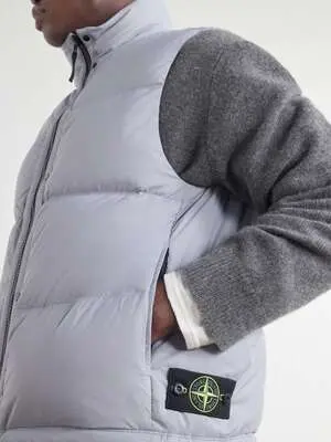 Stone Island Logo-appliquéd Padded Quilted Cordura® Ripstop Down Vest