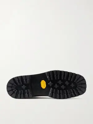 VINNY'S Zip-up Suede Boots - Brown