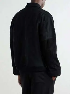 ADON Suede-trimmed Cotton-moleskin Bomber Jacket