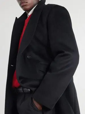 Mr P. Double-breasted Cashmere Coat