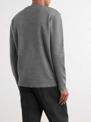 SLOWEAR Zanone Slim-fit Milano Stitch Virgin Wool Sweater