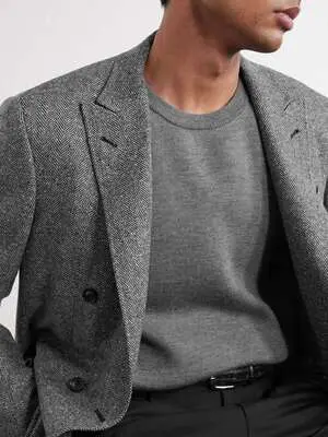 SLOWEAR Zanone Slim-fit Milano Stitch Virgin Wool Sweater