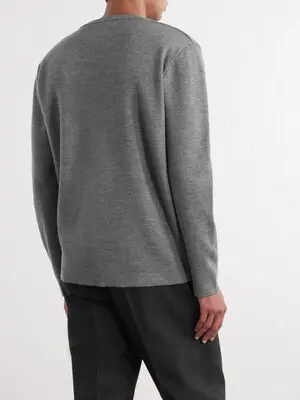 SLOWEAR Zanone Milano Stitch Virgin Wool Sweater - Gray