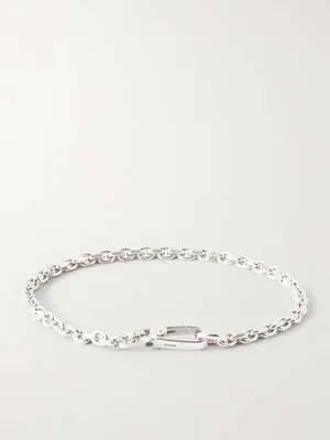 MIKIA Sterling And Emerald Chain Bracelet