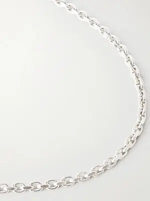 MIKIA Sterling And Emerald Chain Bracelet