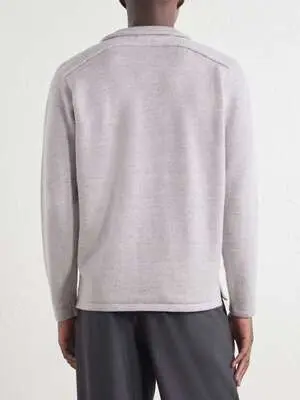 Inis Meáin Wool And Linen-blend Polo Shirt