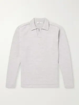 Inis Meáin Wool And Linen-blend Polo Shirt