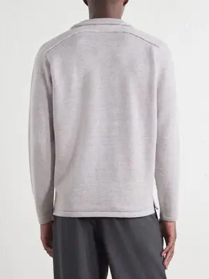 Inis Meáin Wool And Linen-blend Polo Shirt