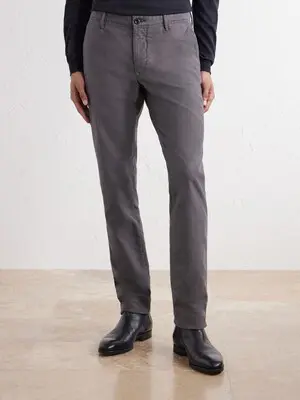 SLOWEAR Incotex Slim-fit Stretch-cotton Trousers