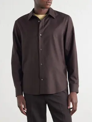 Mr P. Wool, Silk And Cashmere-blend Shirt