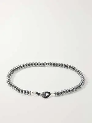MIKIA Sterling Silver Diamond And Desert Pearl Beaded Bracelet