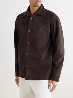 Nn07 Freddy Suede Shirt Jacket