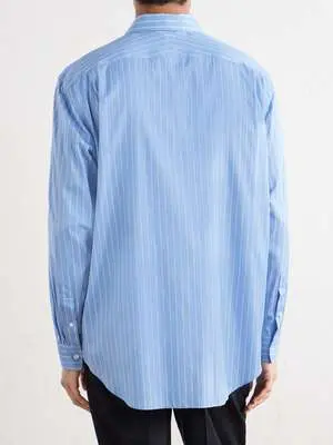 Auralee Striped Cotton And Silk-blend Shirt
