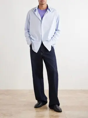 Auralee Finx Cotton-poplin Shirt