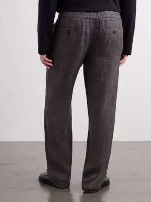 JAMES PERSE Straight-leg Linen Suit Trousers