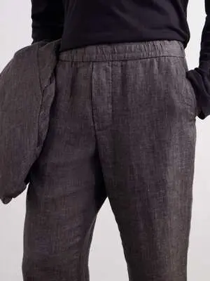 JAMES PERSE Straight-leg Linen Suit Trousers