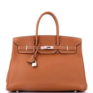 Hermès Birkin 35 Togo Leather Bag - Brown