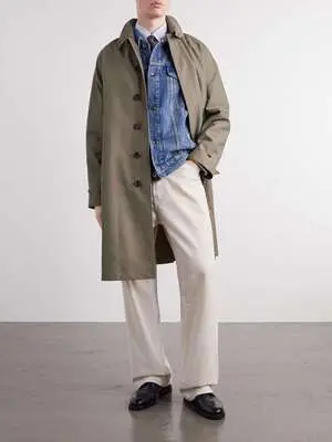 BEAMS Cotton-blend Gabardine Trench Coat