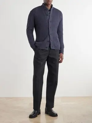 Inis Meáin Boatbuilder Wool And Linen-blend Cardigan