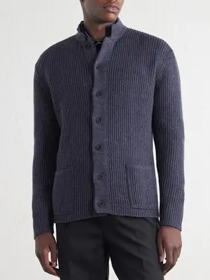 Inis Meáin Boatbuilder Wool And Linen-blend Cardigan