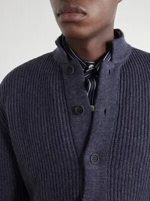 Inis Meáin Boatbuilder Wool And Linen-blend Cardigan
