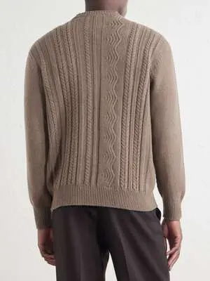 Inis Meáin Ridges Aran Textured-wool Sweater