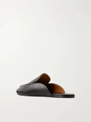 Auralee Leather Slippers