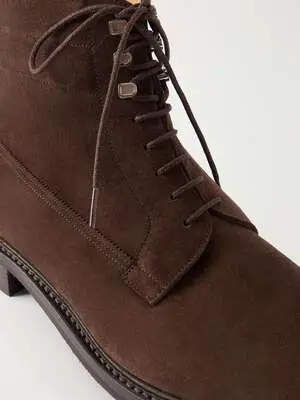 John Lobb Alder Suede Lace-up Boots