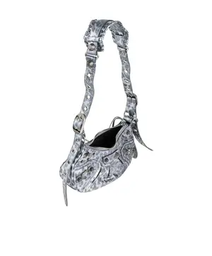 Balenciaga Leopard Print Handbag - Gray