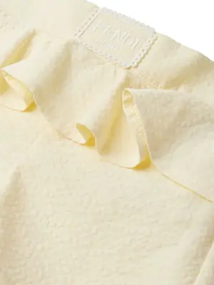 Fendi Ruffled-detail Cottonshorts