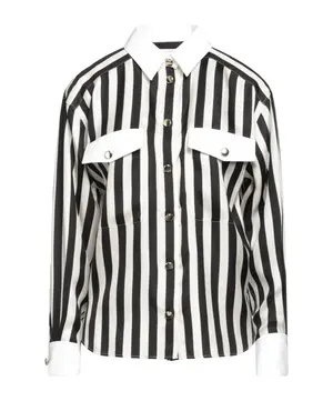 Saint Laurent Striped Long-sleeve Shirt - Black