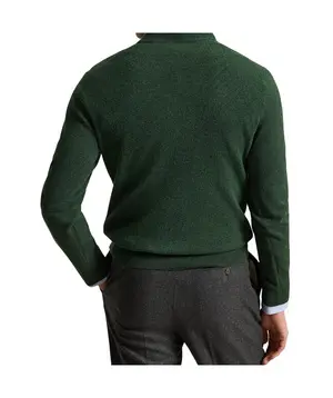 Polo Ralph Lauren Pony-embroidered Quarter-zip Sweater - Green