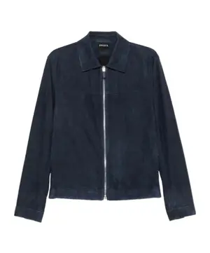 Zegna Long-sleeved Zip-up Jacket - Blue
