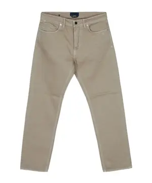 Stone Island Logo Patch Straight-leg Jeans - Light Brown