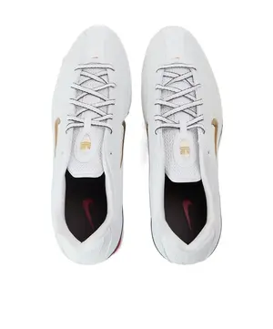 Nike Lace Up Sneakers With Metallic Detailing