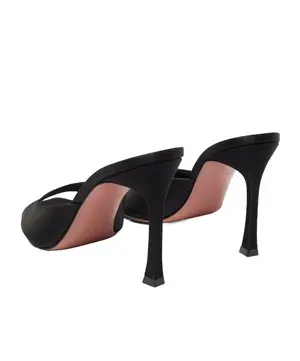 Amina Muaddi Alexa Slipper 95 Satin
