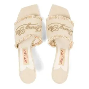 JIMMY CHOO Solid Color Heeled Mules