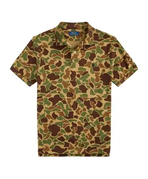 Polo Ralph Lauren Camouflage Shortsleeve Polo Shirt - Brown