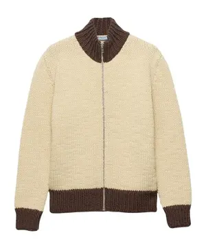 Prada Long-sleeve Knit Top - Nude