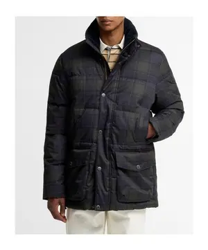 Barbour Plaid Standcollar Puffer Jacket